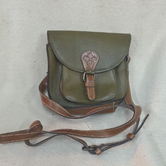 Patricia Nash | Bags | Olive Green Leather Crossbody Bag | Poshmark